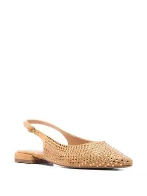 KEYS Pointed-toe Slingback Sandals - Neutrals