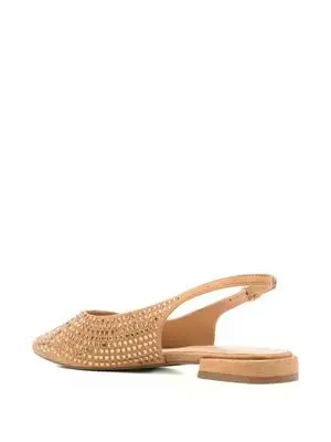 KEYS Pointed-toe Slingback Sandals - Neutrals