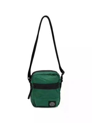 Stone Island Logo-patch Messenger Bag - Green