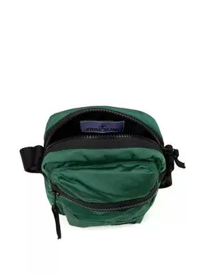 Stone Island Logo-patch Messenger Bag - Green