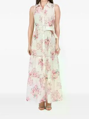 AMOSA Floral Broderie Dress