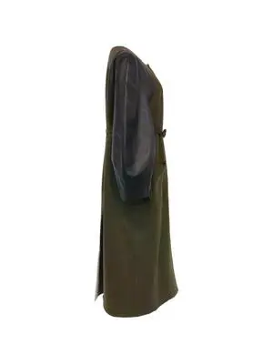 Fendi Raglan-sleeve Belted Coat - Green