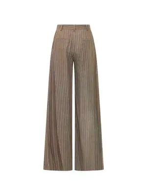 LE SULLY STUDIO Pinstripe Pleated Trousers