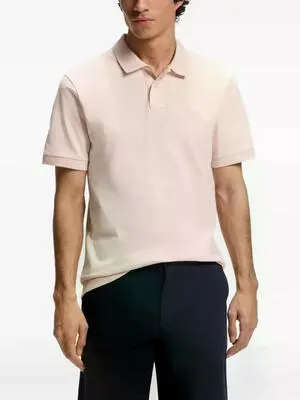 BOSS Stretch-cotton Slim-fit Polo Shirt With Logo Patch