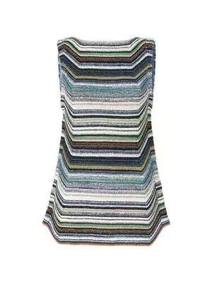 Missoni Striped Shift Mini Dress - Grey