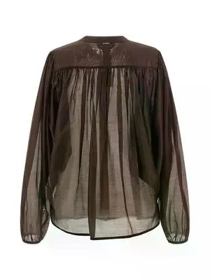 TWINSET Semi-transparent Puff-sleeve Shirt