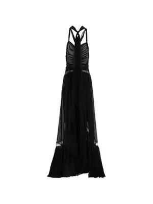 Blumarine Ruched Pleated Dress