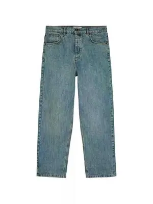 WAX LONDON Logo-patch Straight-leg Jeans