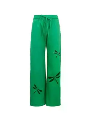 Mira Mikati Cut-out Trousers - Green