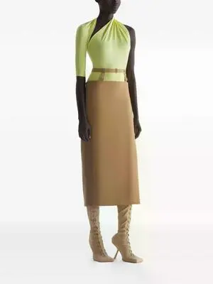 MUGLER Draped Loop T-shirt - Yellow