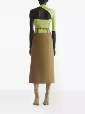 MUGLER Draped Loop T-shirt - Yellow