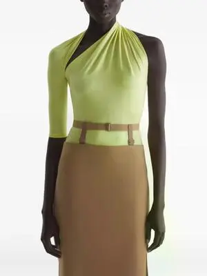 MUGLER Draped Loop T-shirt - Yellow