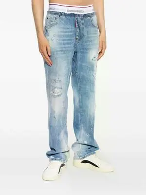 Dsquared2 Light Wash Denim Jogger Jeans