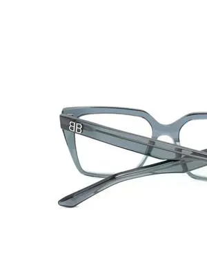 Balenciaga Square Frame Glasses - Black