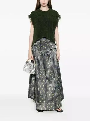 GANNI Floral Maxi Skirt With Pockets