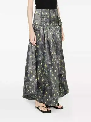 GANNI Floral Maxi Skirt With Pockets