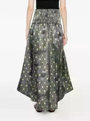 GANNI Floral Maxi Skirt With Pockets