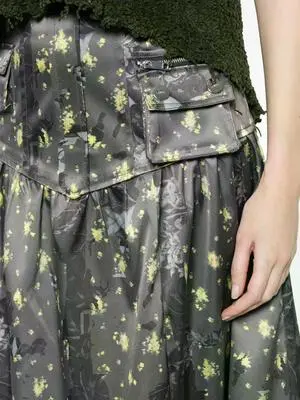 GANNI Floral Maxi Skirt With Pockets