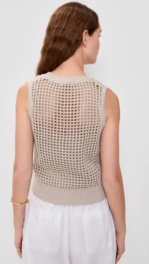 Splendid Camellia Sweater Tank Top - Fawn