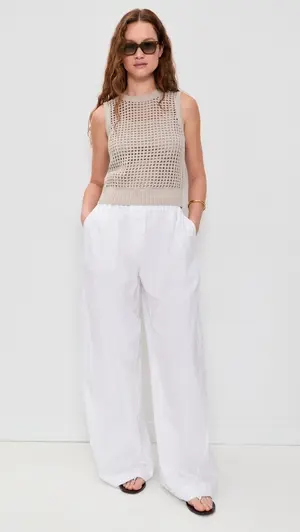 Splendid Camellia Sweater Tank Top - Fawn