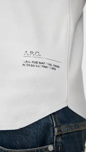 A.p.c. Raglan Long Sleeve Tee - Bld Beige/brown