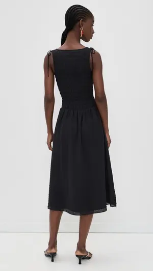 Paige Sebastian Midi Dress - Black