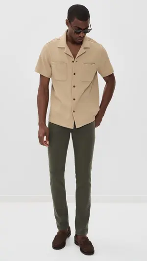 Paige Lennox Slim Stretch Jeans - River Moss