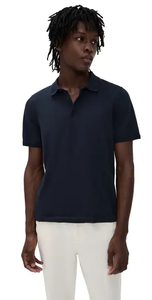 Reigning Champ Supima Knit Riviera Polo - Navy