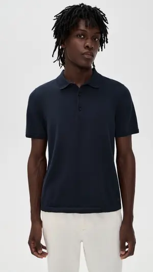 Reigning Champ Supima Knit Riviera Polo - Navy