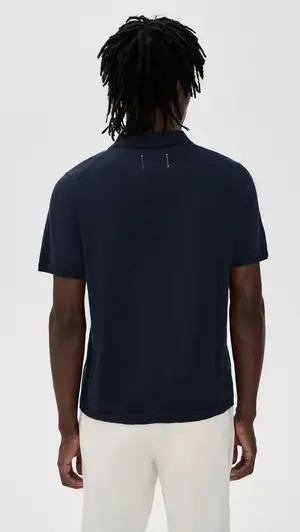Reigning Champ Supima Knit Riviera Polo - Navy