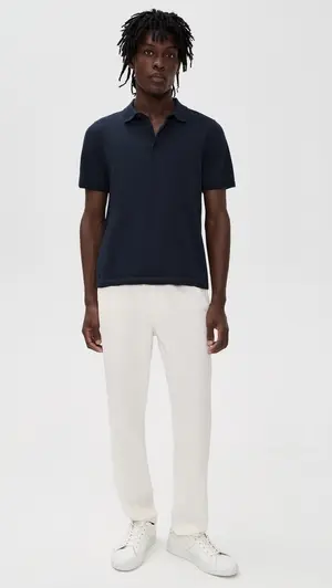 Reigning Champ Supima Knit Riviera Polo - Navy