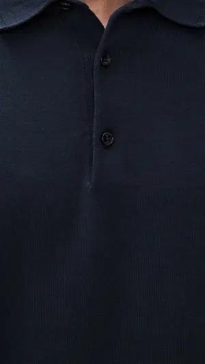 Reigning Champ Supima Knit Riviera Polo - Navy