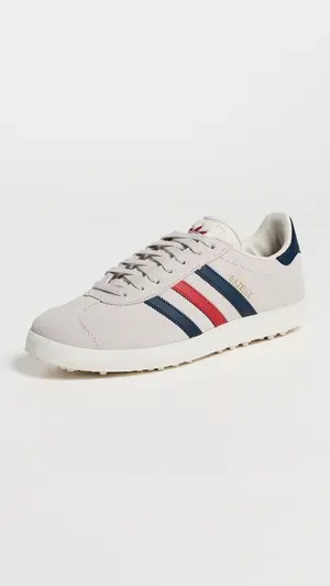 Adidas Gazelle Spikeless Golf Shoes - Alumina/indigo/scarlet