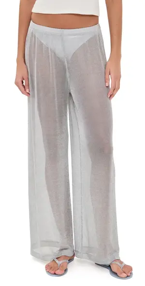 Staud Ali Metallic Pants