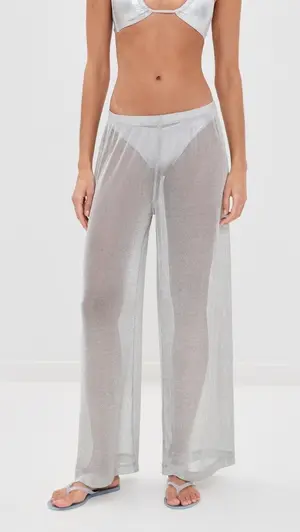 Staud Ali Metallic Pants