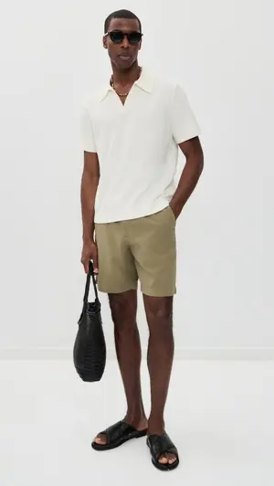 WAX LONDON Cotton Linen Blend Shorts
