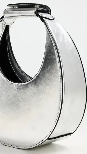 Staud Good Night Moon Bag - Silver