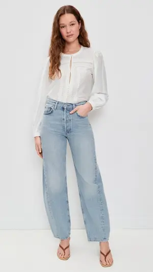 RE/DONE Tate Blouse - Ivory