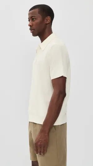 WAX LONDON Boucle Siena Polo - Ecru