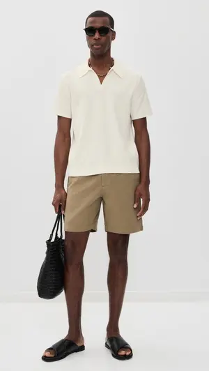 WAX LONDON Boucle Siena Polo - Ecru