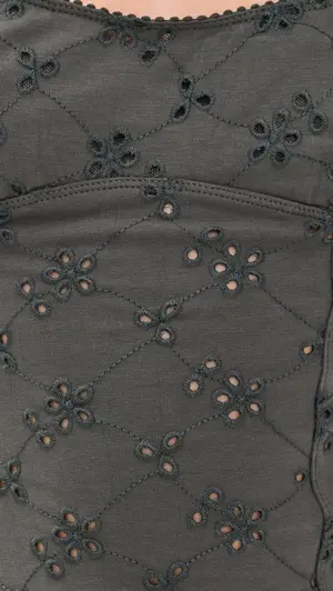 Free People Eyelet Camisole - Hunter
