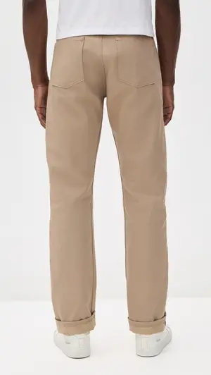 Naked & Famous Denim True Guy Selvedge Slacks - Beige