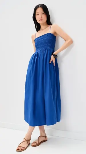 Z Supply Cornelia Poplin Midi Dress