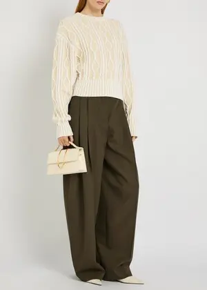Jacquemus La Maille Amelo Cable-knit Cotton Jumper