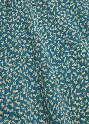 VOWELS Deer Printed Rayon Shirt