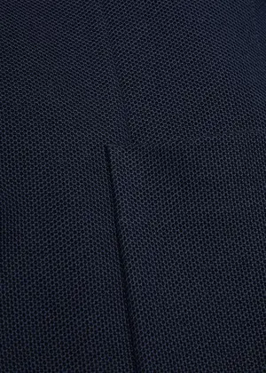 SLOWEAR Textured Cotton Blazer - Navy