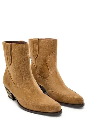 Etro Texan Suede Ankle Boots