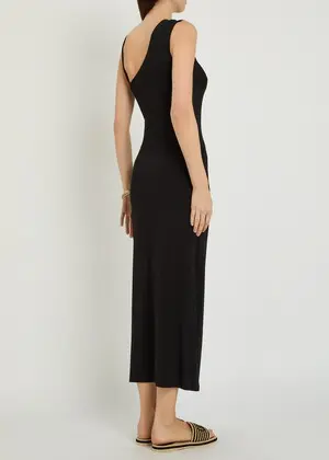 Max Mara One-shoulder Stretch-jersey Midi Dress
