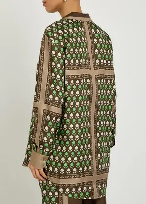 Tory Burch Printed Silk Shirt