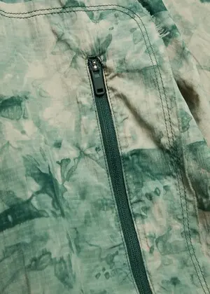 Y3 Printed Hooded Nylon Running Jacket - Green